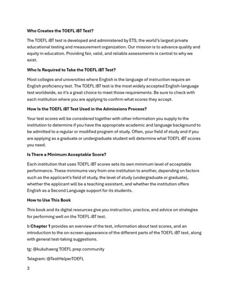 Who Creates The Toefl Ibt Test Pdf Test Of English As A Foreign Language Linguistics