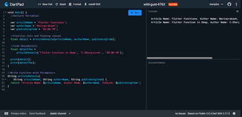 Functions In Flutter 3
