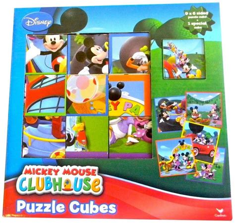 Mickey Mouse Club House Puzzle Cube 9 X 6 Plus One Special Cube By Cardinal Disney Mickey