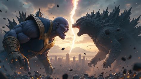 Thanos Vs Godzilla Epic Showdown Across Cities Who Reigns Supreme