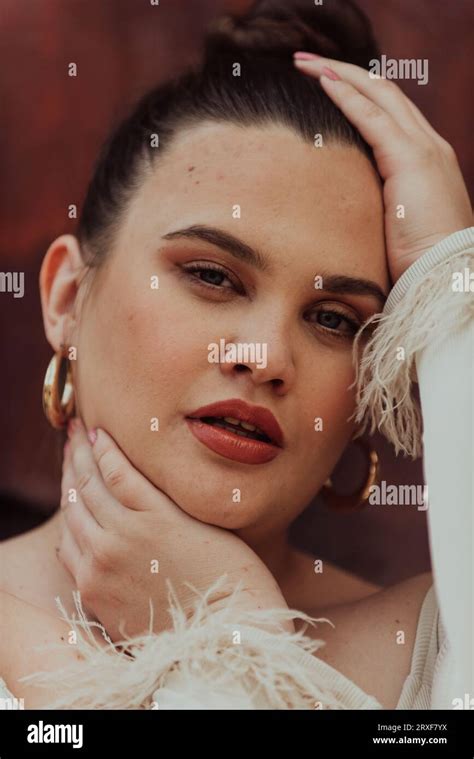 A Close Up Unretouched Portrait Of A Naturally Beautiful Young Woman