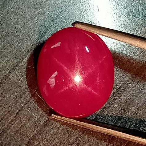 Large Star Ruby No Heat Certified Star Ruby 8 78 Ct Myanmar Star Ruby Pink Red Star Ruby