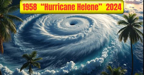 simulation confirmed hurricane helene is an exact duplicate of 1958 hurricane helene