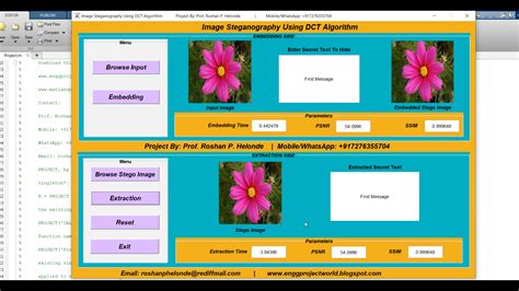 Image Steganography Using Dct Algorithm Hide Text Message In Cover