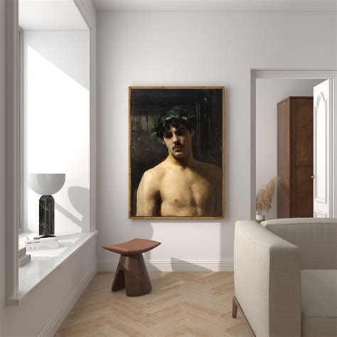 Vintage Male Portrait Painting Portrait Of A Man Antique Downloadable