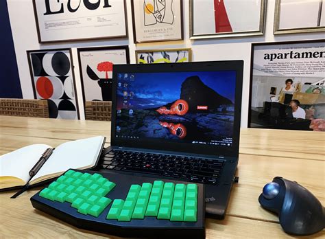 Work Setup At A Cafe Scrolller