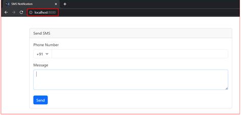 Sms Notification With Vonage