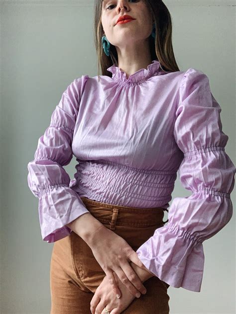 Vintage Lavender Blouse