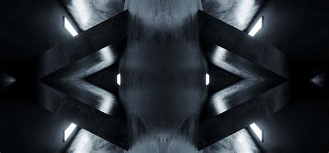 공상 과학 소설 미래 소외 배 어두운 빈 그런 지 콘크리트 반사 추상적인 복도 룸 홀 화이트 글로우 우주선 배경 3d 렌더링 0명에 대한 스톡 사진 및 기타 이미지 Istock