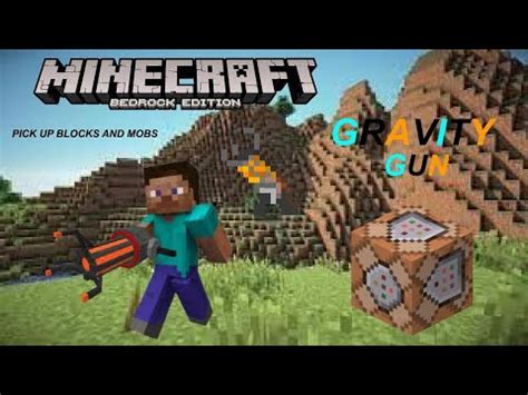 Minecraft Bedrock Edition Gravity Gun Command Block Creation Youtube