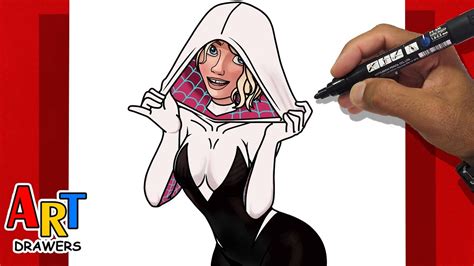 How To Draw Gwen SPIDER MAN THE SPIDER VERSE Sony Marvel YouTube