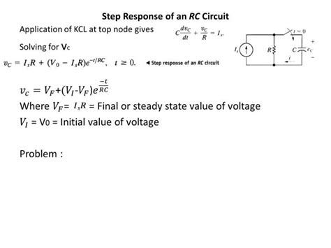 PPT Step Response Of An RC Circuit PowerPoint Presentation Free Download ID