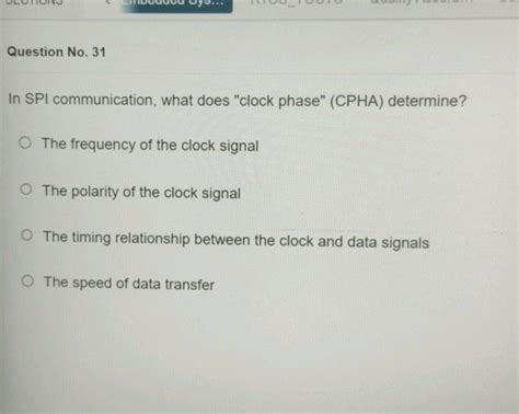 Question No In SPI Communication What Does StudyX