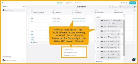 🤔how To Stop And If Then Else Column From Showing The Time W Pic Ask For Help Glide