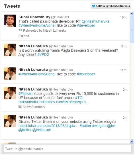 How To Customize Embedded Timeline Created From Twitter Widgets