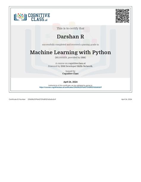 Darshanr Gowda On Linkedin Machinelearning Python Datascience Ai Certification