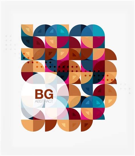 Premium Vector Vector Geometric Circle Abstract Background Vector Template Background For