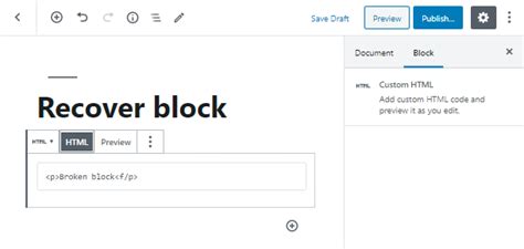 How To Recover Wordpress Block In Gutenberg Simple Ways