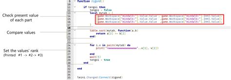 Why This Tablesort Script Work Strangely Scripting Support Developer Forum Roblox
