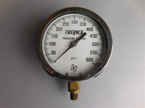 Hd Trerice 52 2194 Pressure Gauge 0 600 Psi Gpm Surplus