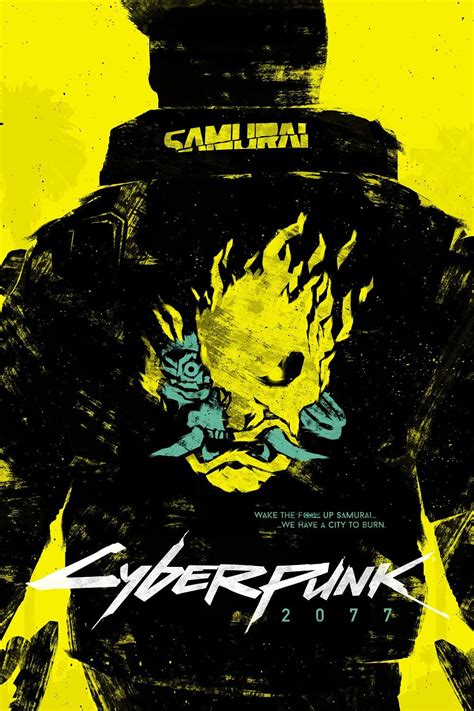 Cyberpunk 2077 Samurai Poster 60x90 Cm Cyberpunk Games Cyberpunk