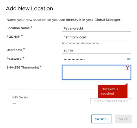 Adding A Local Nsx T Manager To A Global Manager Eric Sloof