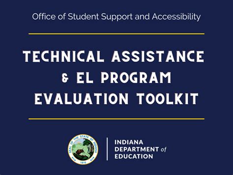 Learning Lab Technical Assistance El Program Evaluation Toolkit