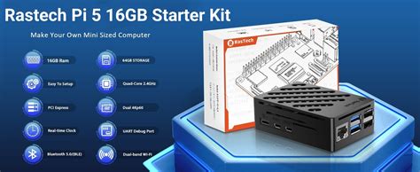 Amazon Com RasTech Raspberry Pi GB Kit GB Edition With Active Cooler GaN W V A USB C