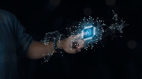 사업가가 미래의 기술 가상 화면 인터페이스 Ai 를 만지는 손 가상현실에 대한 스톡 사진 및 기타 이미지 가상현실 개념 계획 Istock