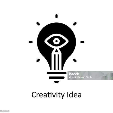 창의력 아이디어 벡터 솔리드 아이콘 디자인 일러스트 레이 션입니다 흰색 배경에 비즈니스 및 경영 기호 Eps 10 파일 개념에 대한 스톡 벡터 아트 및 기타 이미지 Istock