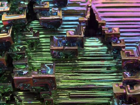 Bismuth Cubicles 5 Microscopic Photography Bismuth Science Nature