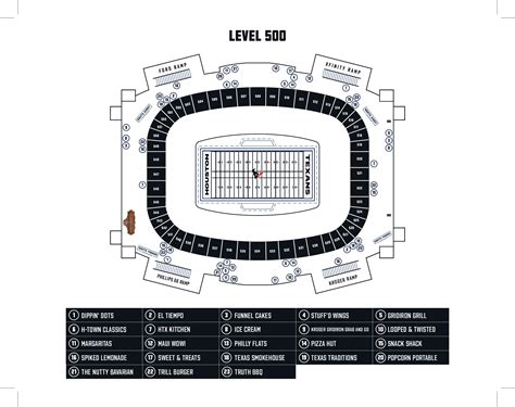 Texans Stadium Seating Nrg Stadium Interactive Seating Chart
