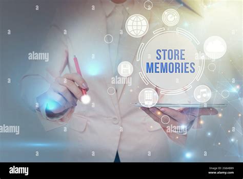 Handwriting Text Store Memories Business Approach A Process Of Inputting And Storing Data