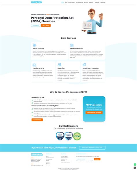 Privacy Edge Website Development Support Training