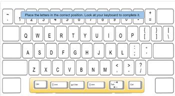 Your Interactive Keyboard Guide Drag And Place The Missing Keys