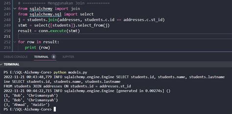 Using Joins Sql Alchemy