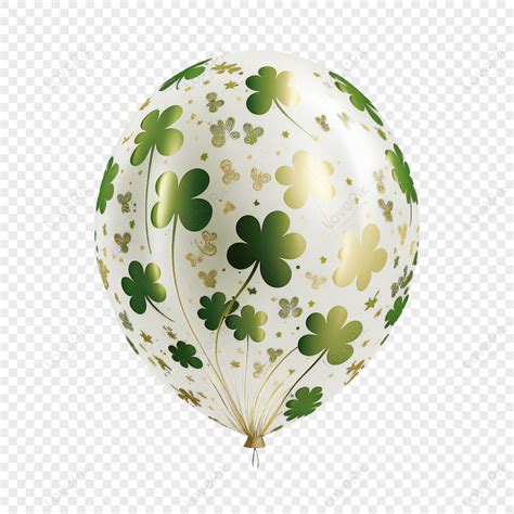 성 패트릭의 클로버 패턴 풍선 축제 입체 만화 풍선 모델전통공휴일 Png 일러스트 무료 다운로드 Lovepik
