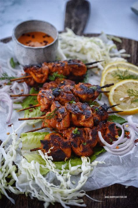 Chicken Boti Kebab Savoryandsweetfood