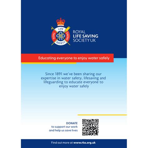 Rlss Uk Water Safety Code Leaflet New Illustration Pack Of 100