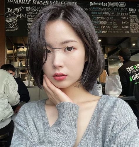 차홍아르더 본점 수석실장 박다은 On Instagram 느낌있는 단발레이어드 🖤 차홍아르더박다은 여리여리한 단발레이어드컷 페이스라인컷 과 함께면 얼굴이 더 작아