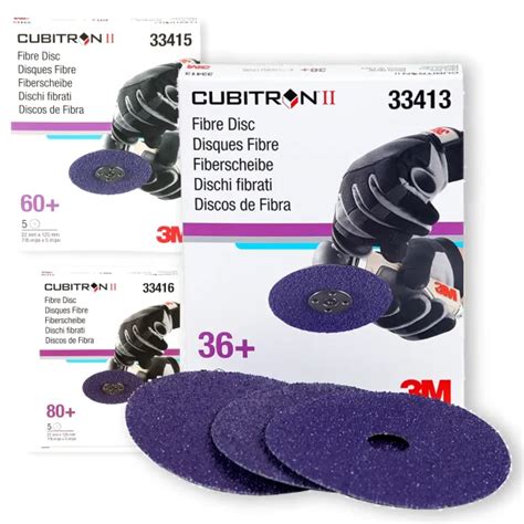3m Cubitron Ii Abrasive Fibre Discs 5 In X 7 8 In 125mm X 22mm