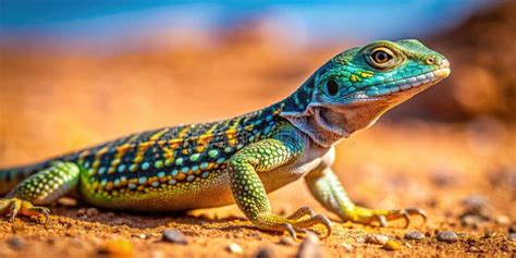 A Powerful Desert Lizard In Action Candid Wildlife Photography Capturing The Raw Beauty And