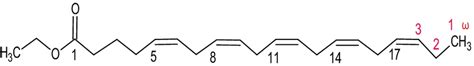 Chemical Structure Of Eicosapentaenoic Acid Ethyl Ester Epa Ethyl