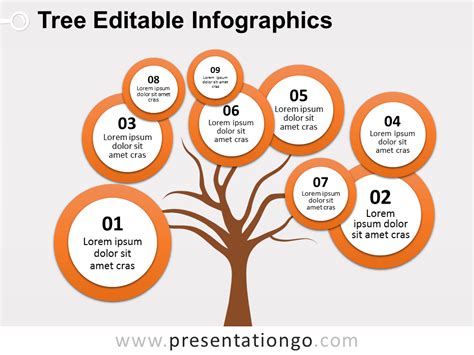 Bubbles Tree PowerPoint Diagram PresentationGO