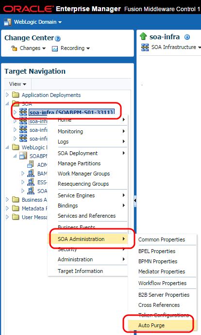 New Feature Oracle SOA 12c Auto Purge