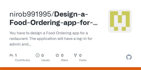 Github Nirob991995design A Food Ordering App For A Restaurant Python
