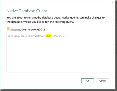 power query and sql server stored procedures bi insight