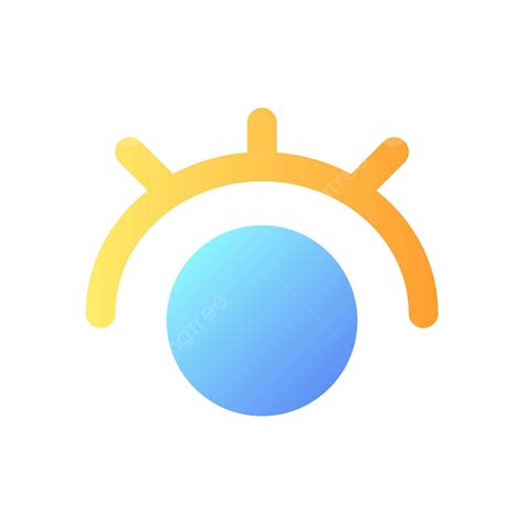 Pixelperfect Flat Gradient Ui Icon Of An Eye Vector Pictogram Filled