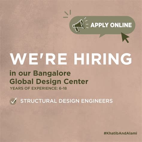 Khatib And Alami On Linkedin Jobopportunities Jobvacancies Opportunities Bangalore