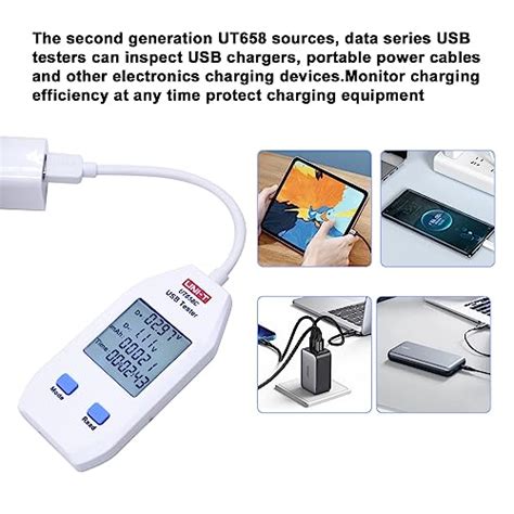 Snapklik Com UNI T UT C LCD USB Tester Detector Digital Voltmeter Ammeter Power Capacity